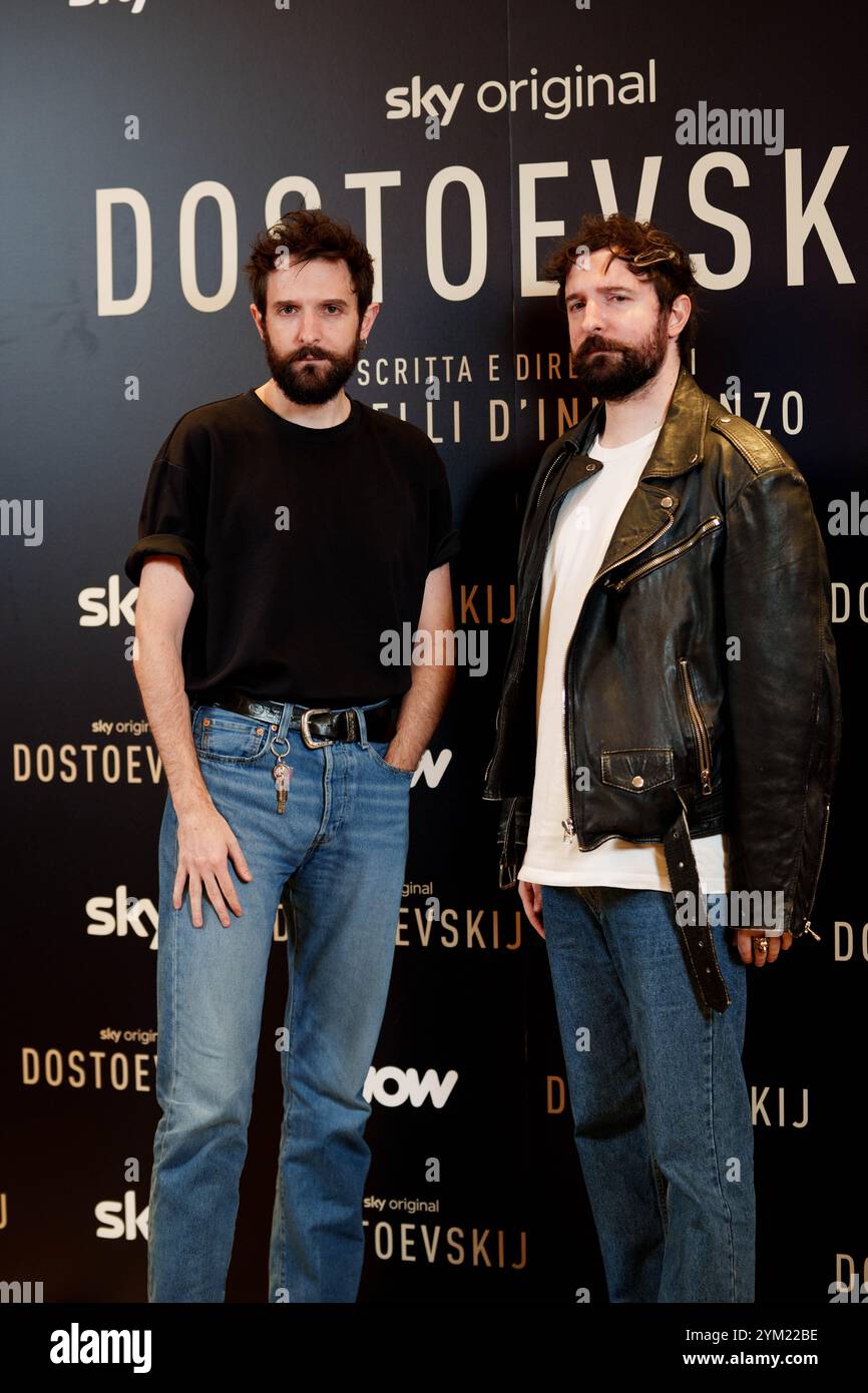 ROME, ITALY - NOVEMBER 20: Damiano e Fabio D'Innocenzo, Filippo Timi ...