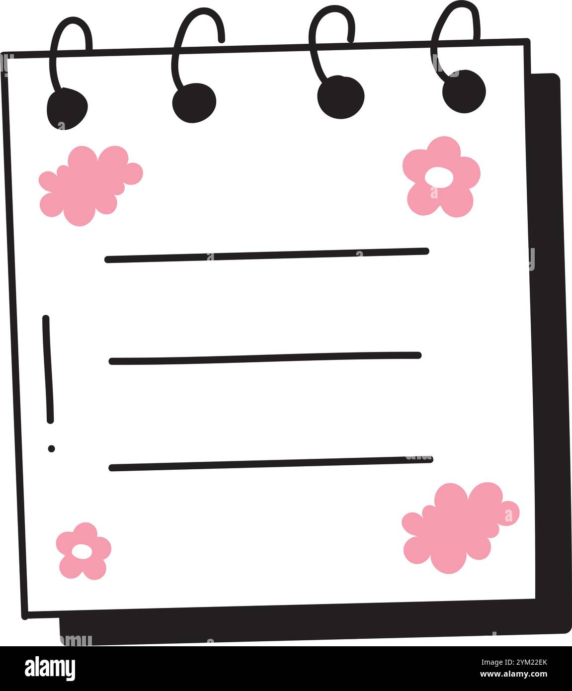 notepad hand drawn element Stock Vector Image & Art - Alamy