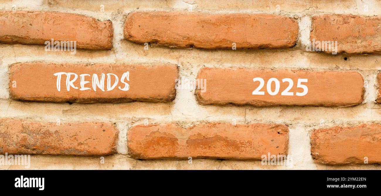 Planning trends 2025 new year symbol. Concept words Trends 2025 on ...