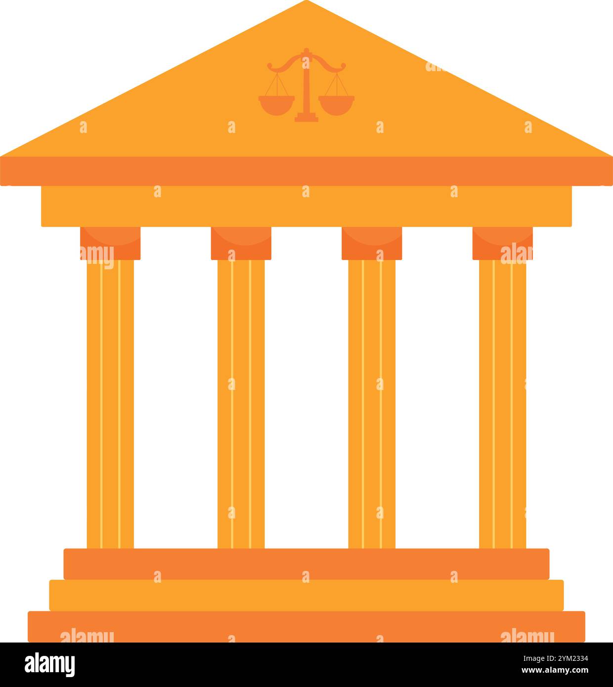 Historic courthouse building Stock Vector Images - Alamy