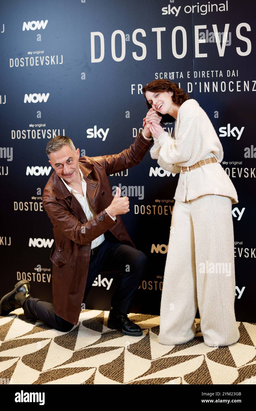 ROME, ITALY - NOVEMBER 20: Damiano e Fabio D'Innocenzo, Filippo Timi ...