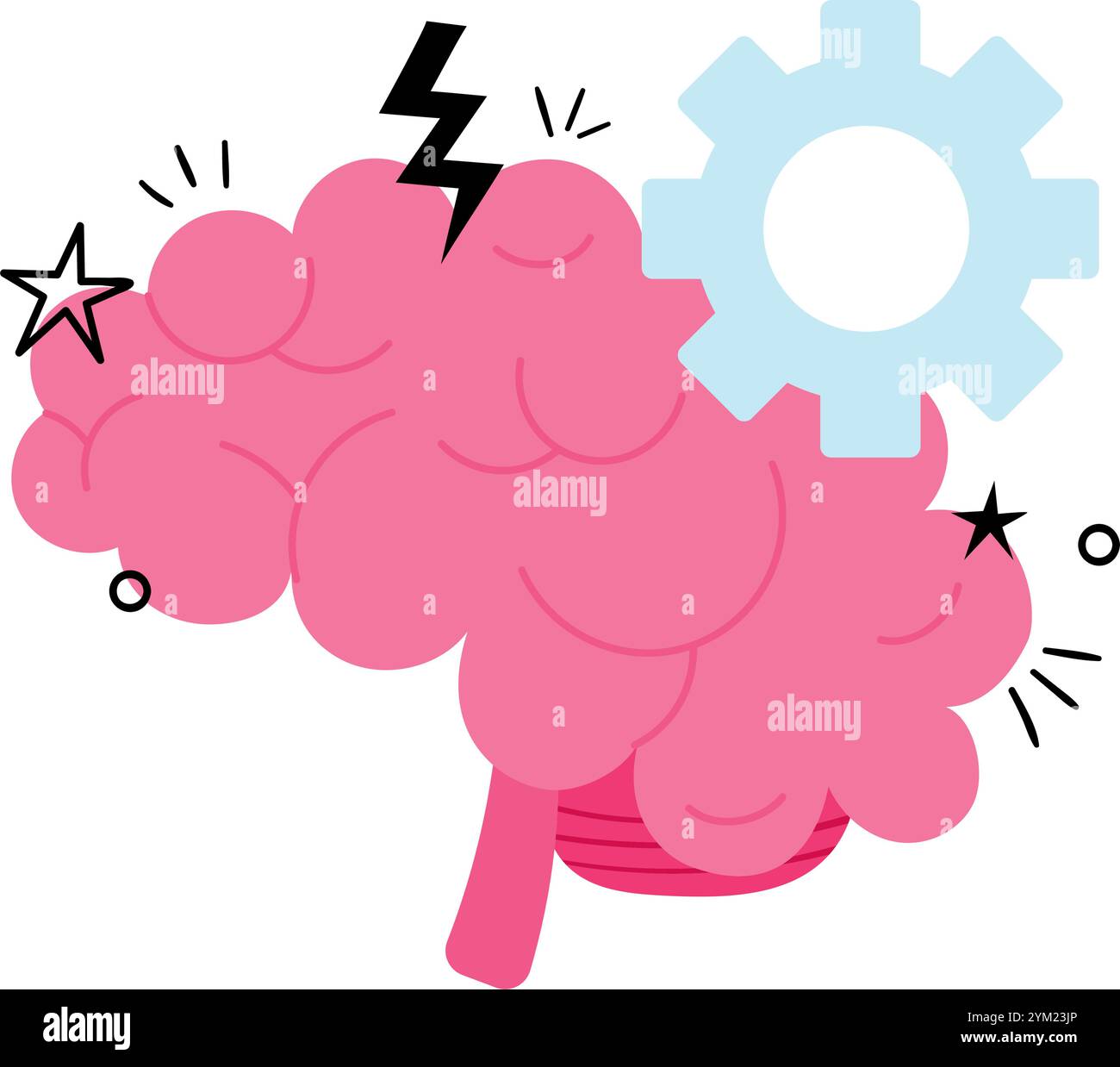 depressed human brain Stock Vector Image & Art - Alamy