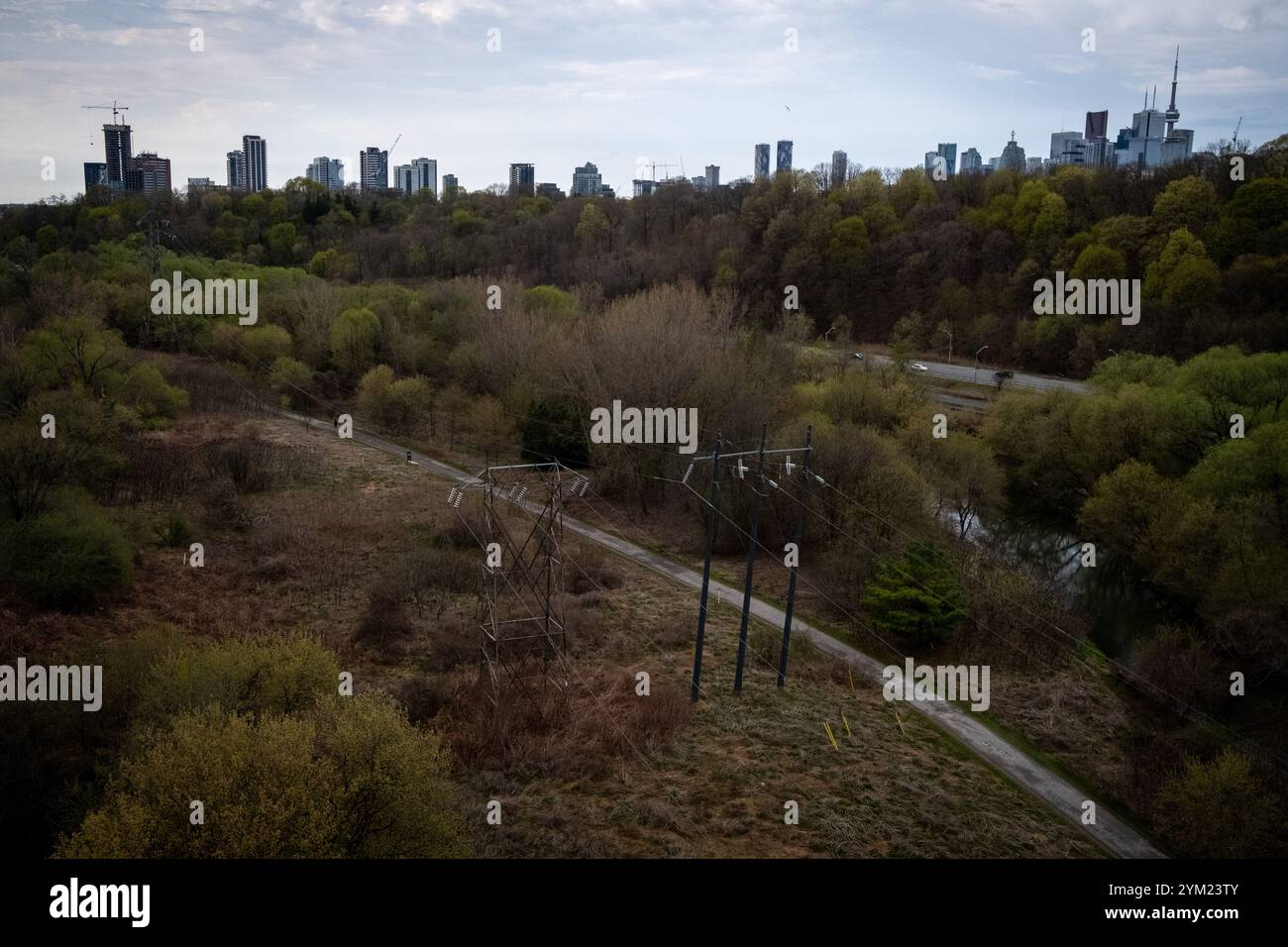 The park Rosedale Ravine Lands of the valley of the river Don with in ...