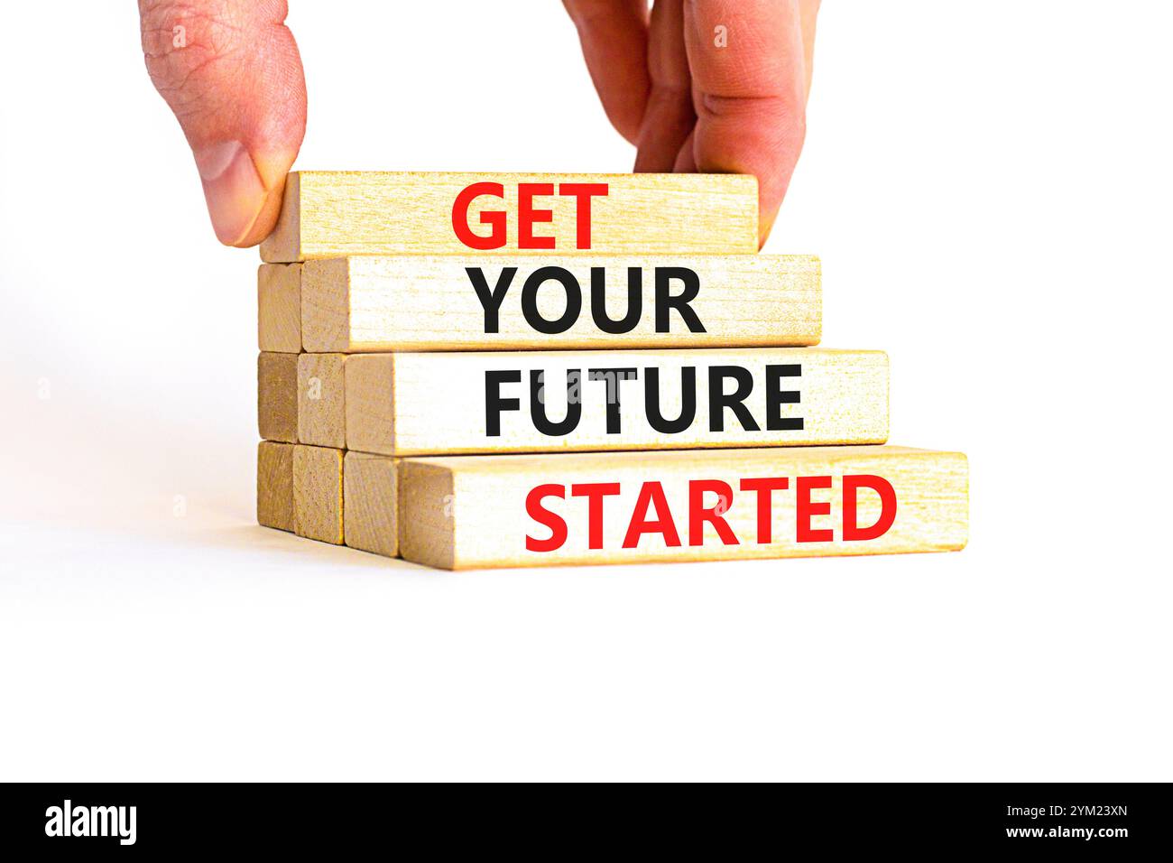 Get your future started symbol. Concept words Get your future started ...