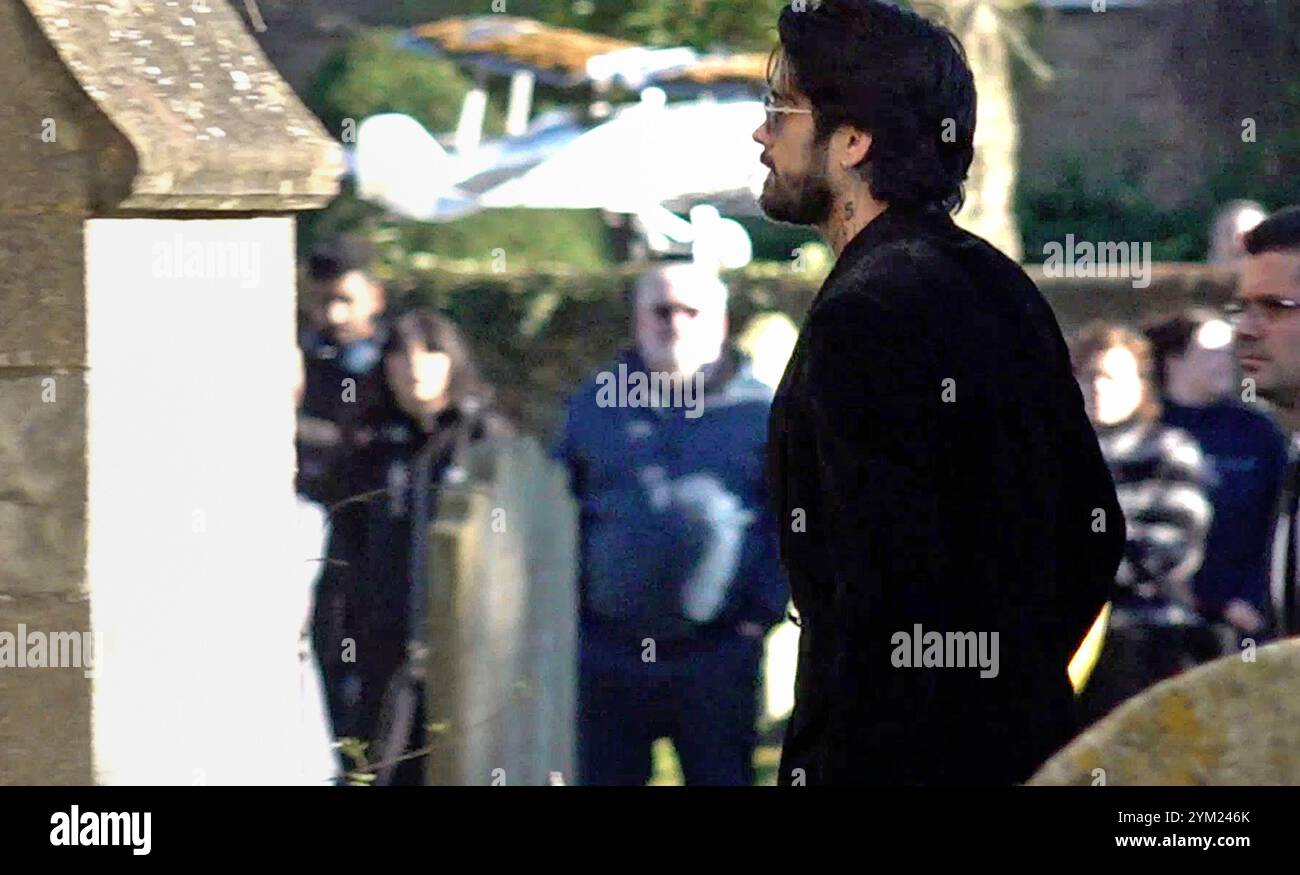 Grab from PA video of Zayn Malik arriving for the funeral service of ...
