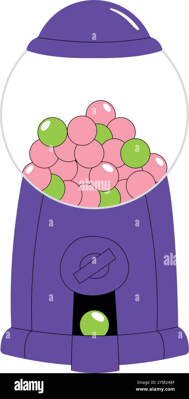 gum candy machine Stock Vector Image & Art - Alamy