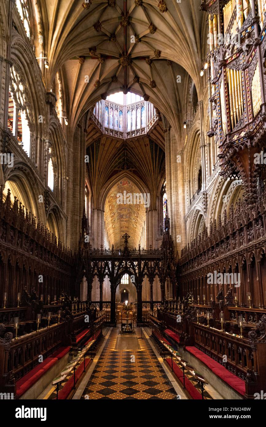 Interior View of Octagon Tower in Ely Cathedral, Ely, Cambridgeshire ...