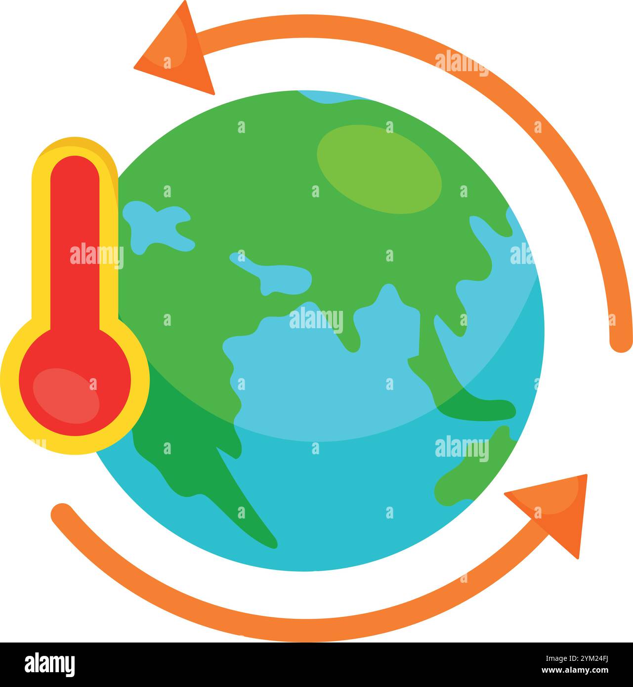 global warming increase temperature Stock Vector Image & Art - Alamy