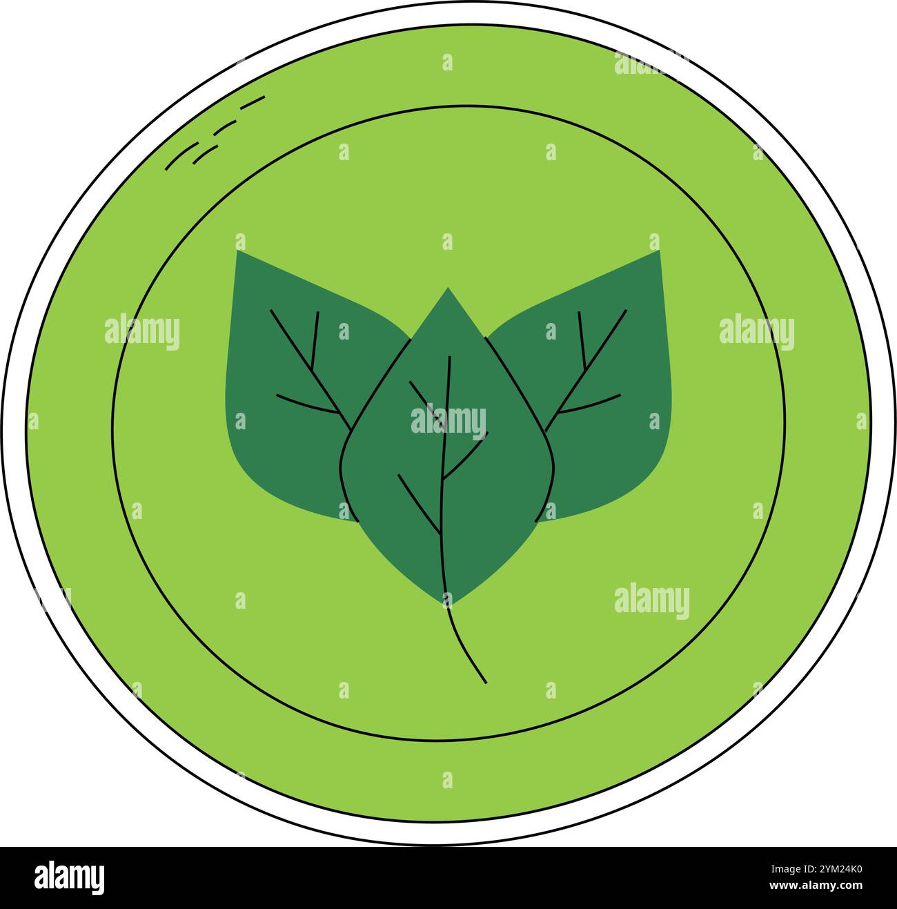 organic food round symbol Stock Vector Image & Art - Alamy