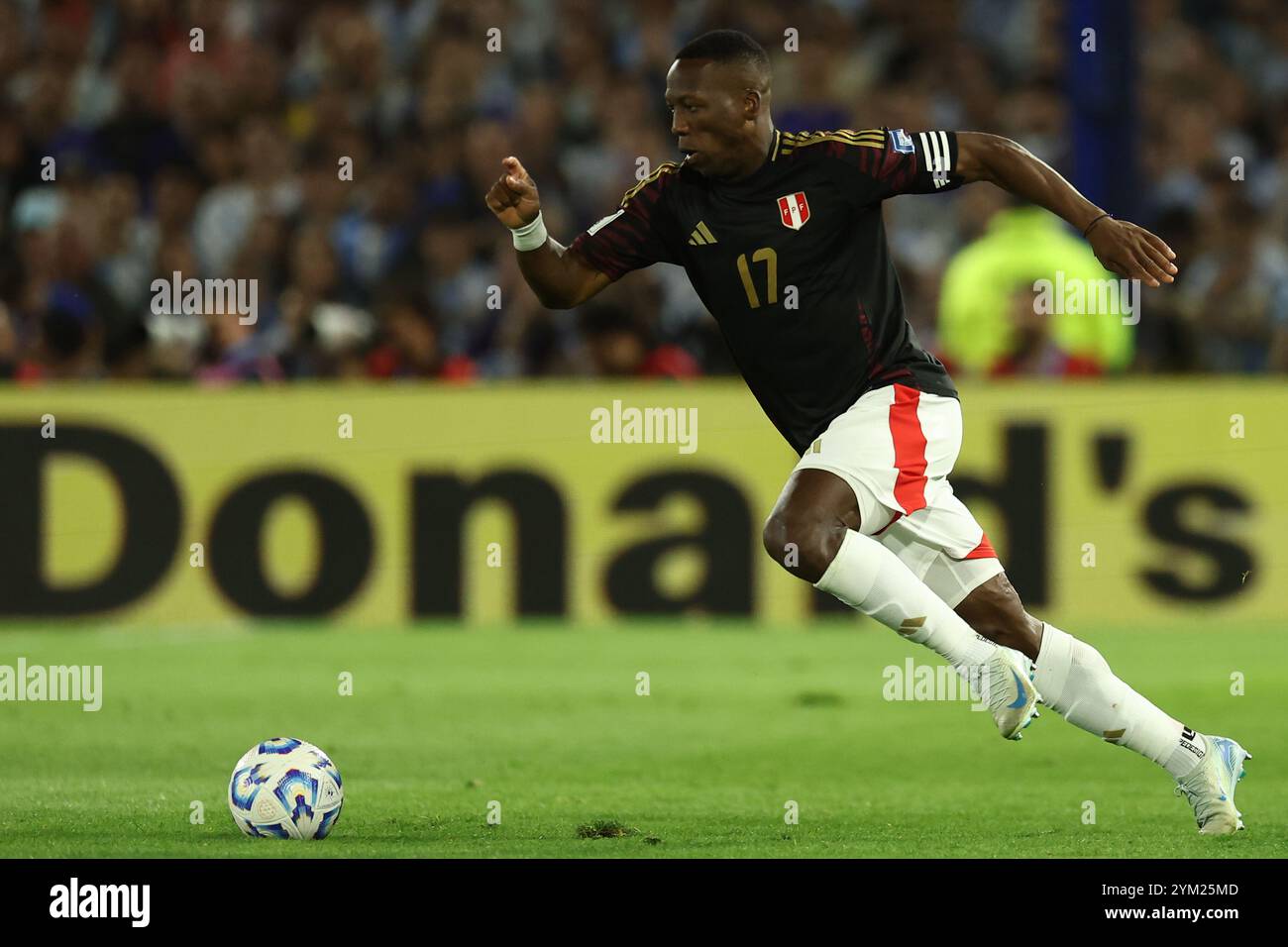 Peru's midfielder Luis Advincula looks on during the South American ...