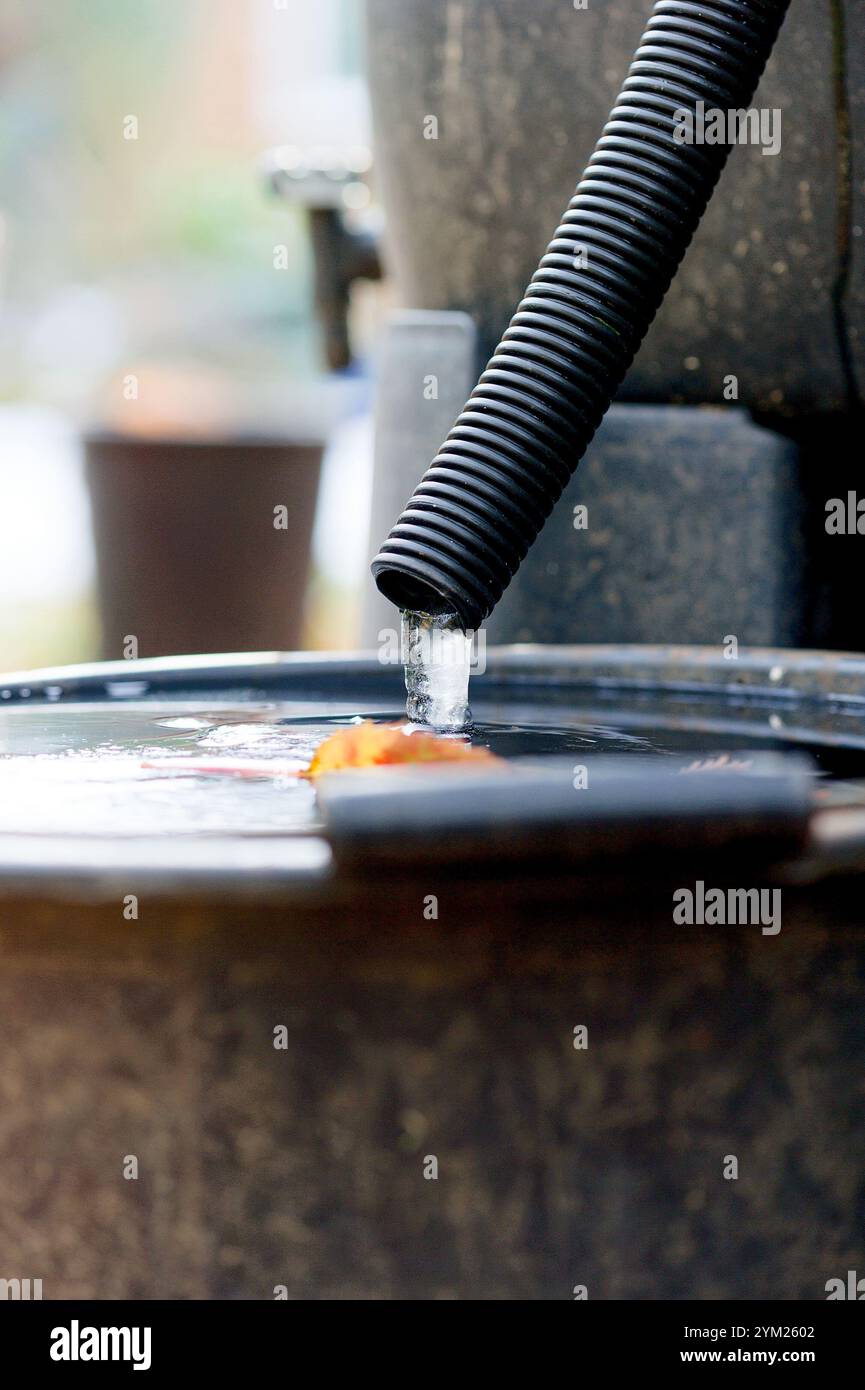 Ice forms at the end of a pipe blocking the flow of water into an ...
