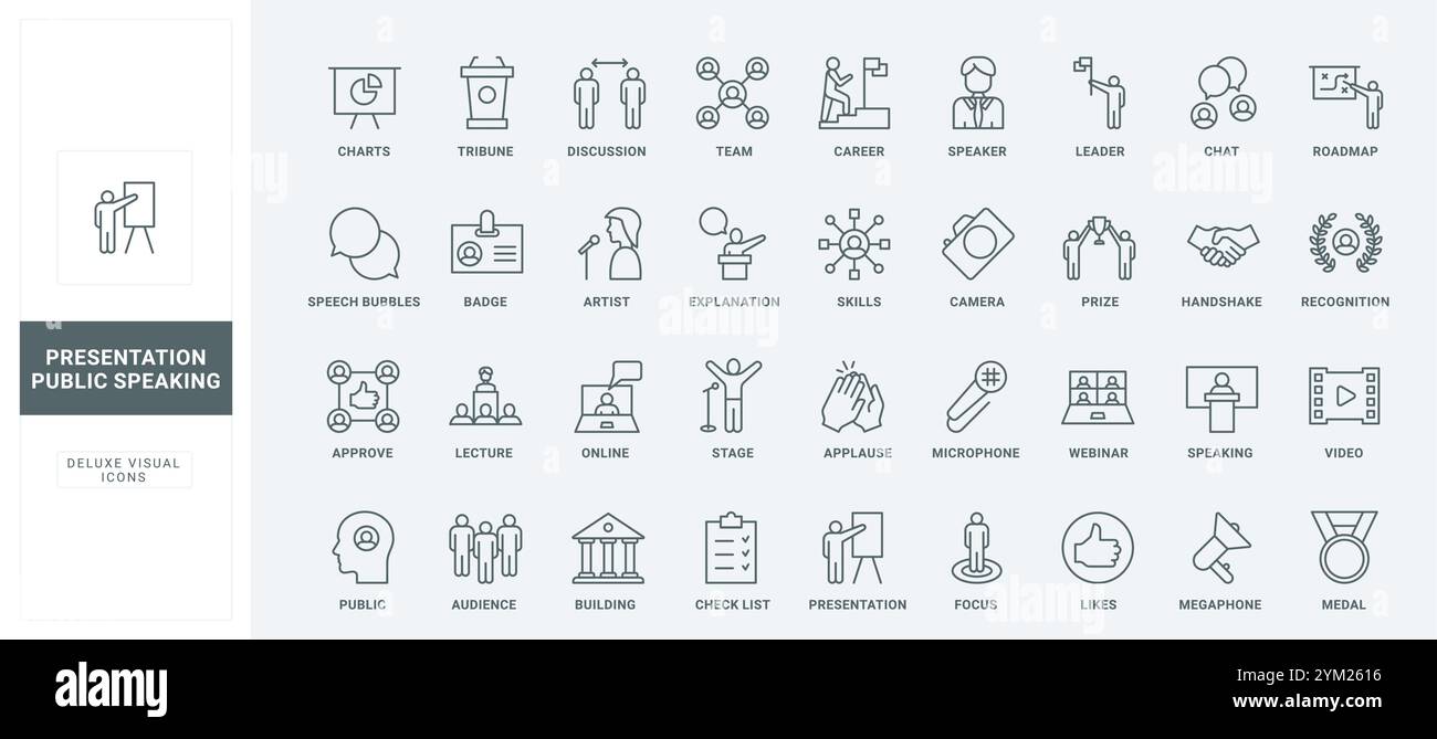 Chat speech bubbles, leader career thin black outline symbols vector ...