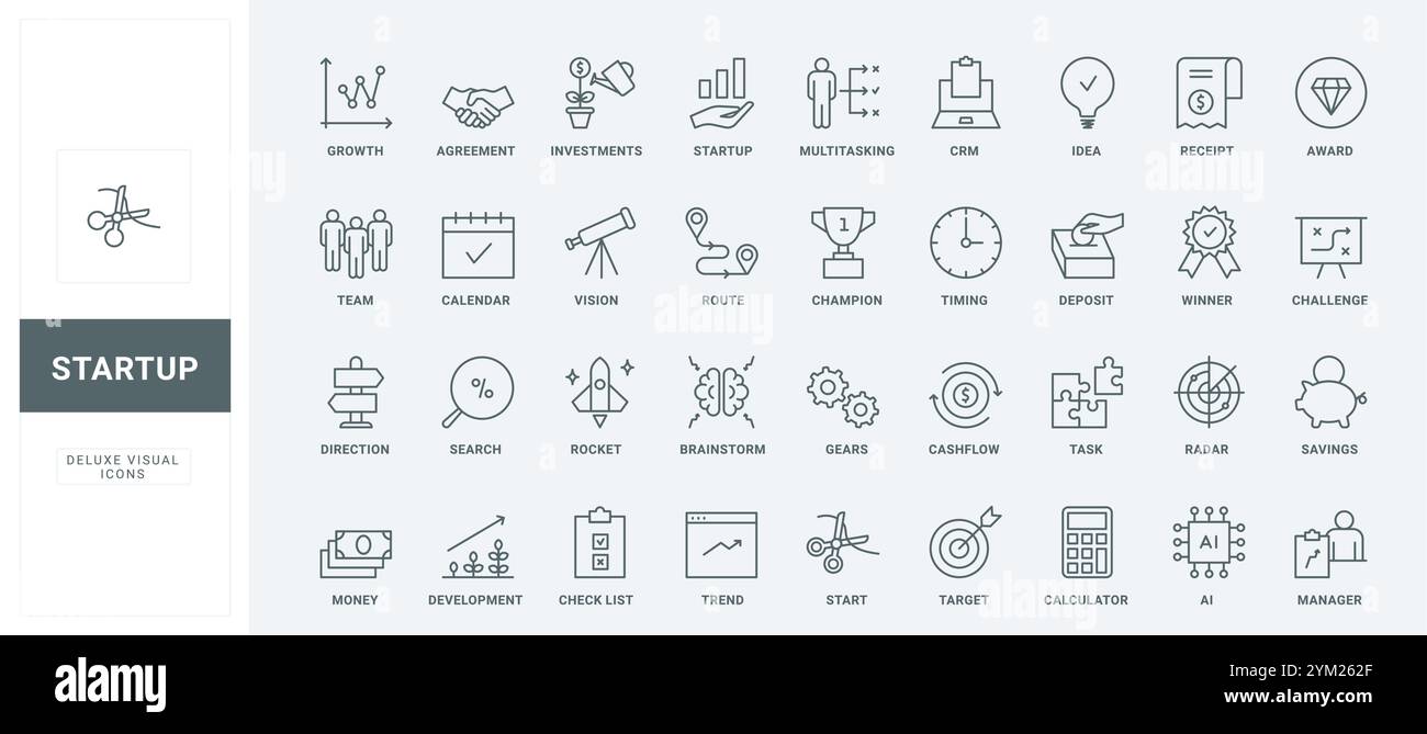 Direction arrow for success and development, light bulb, puzzle and ...