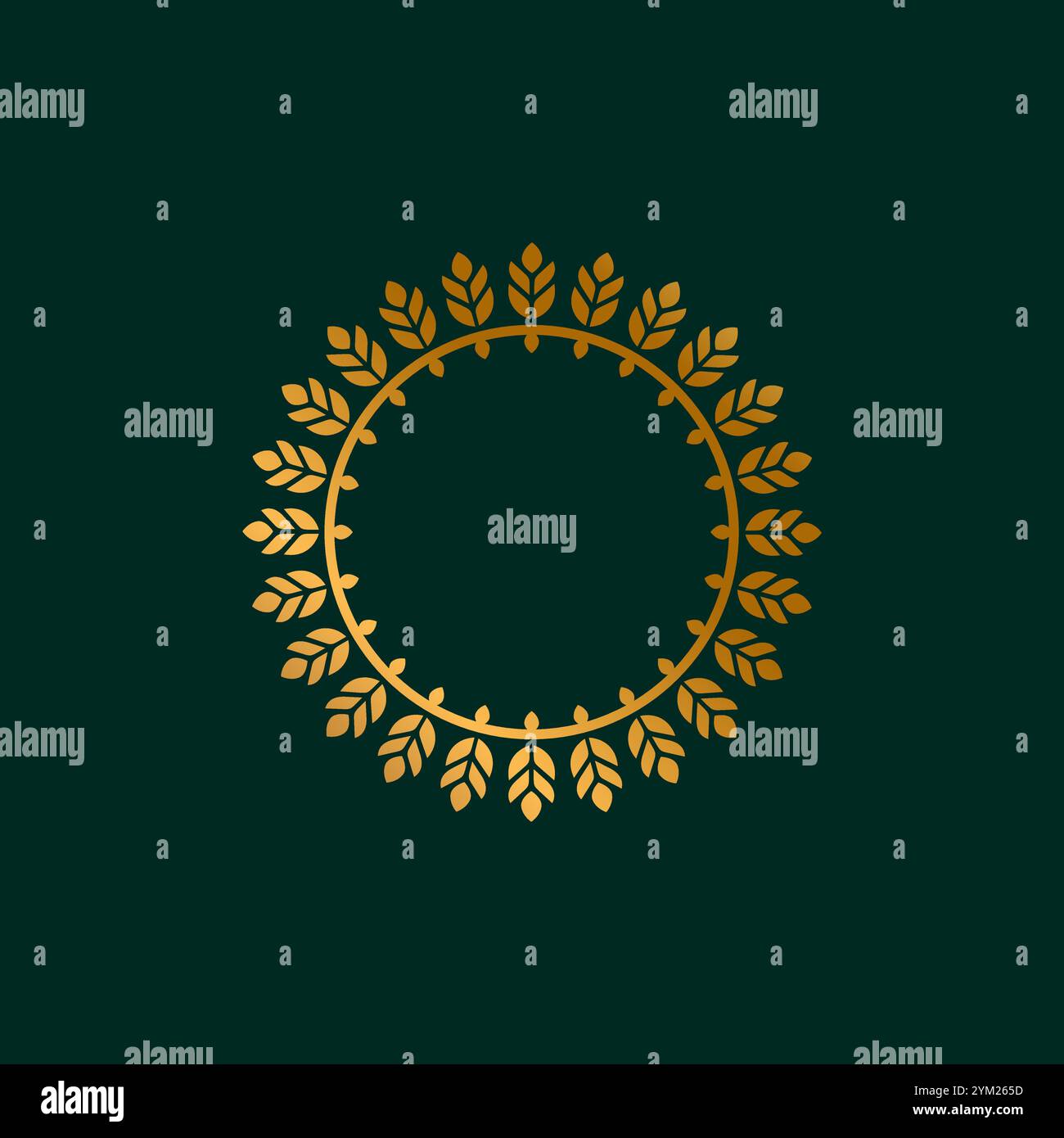 Rustic leaf border Stock Vector Images - Alamy