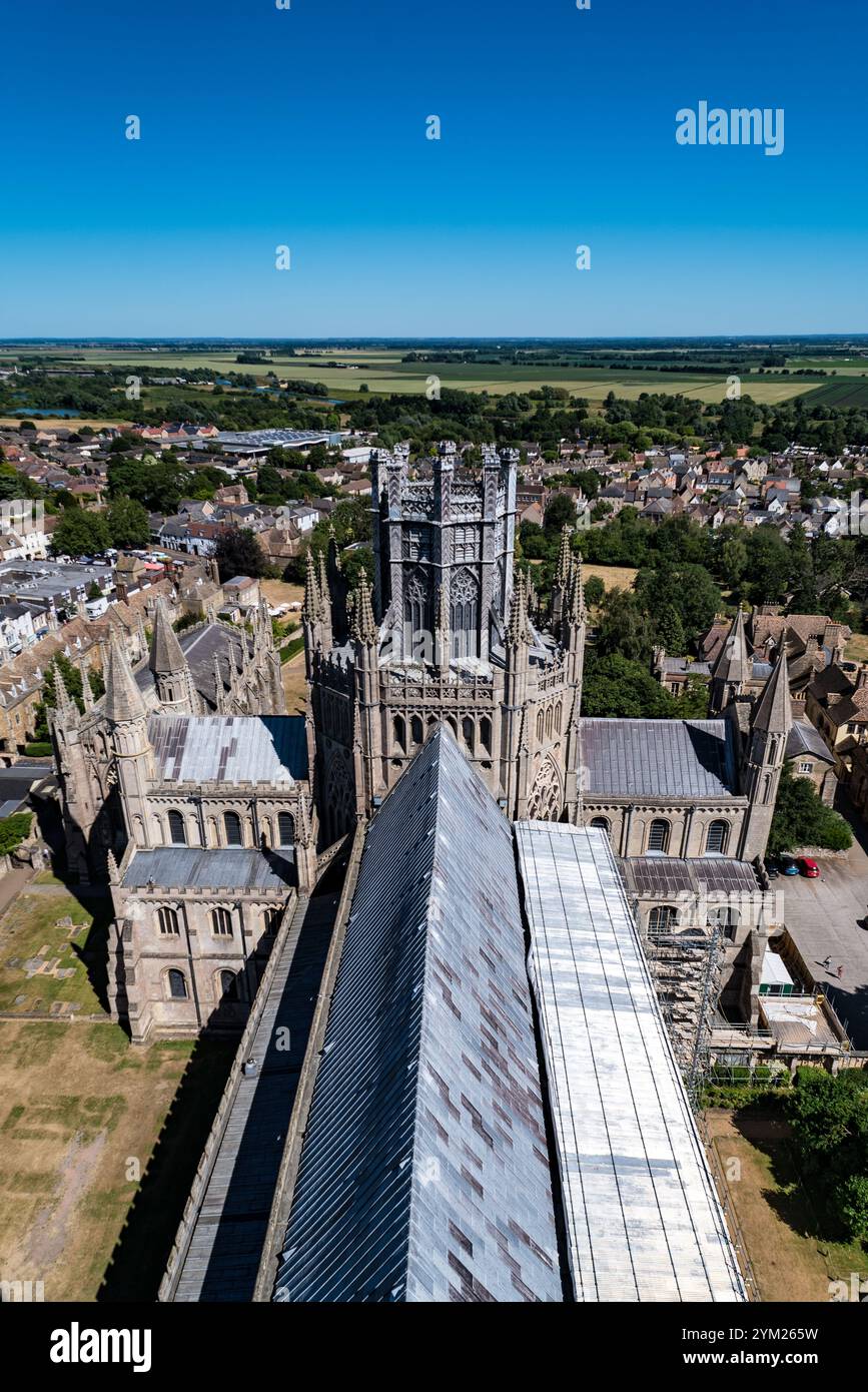 View from Roof of Ely Cathedral in Ely, England, UK Stock Photo - Alamy