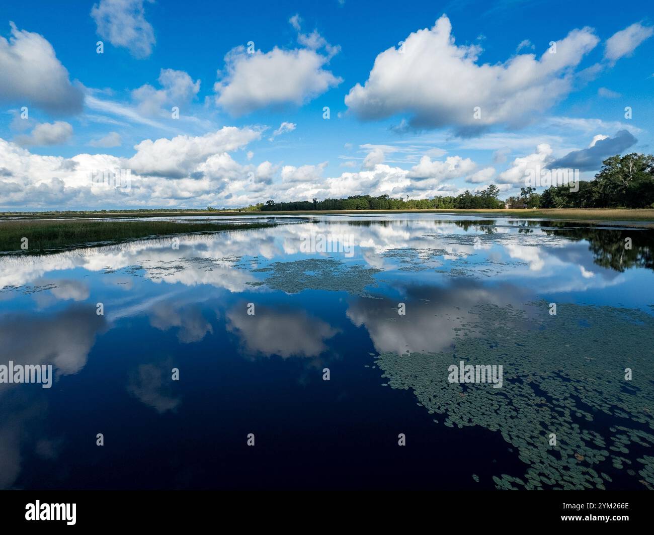 Beautiful Sky and Water in Necedah National Wildlife Refuge in ...