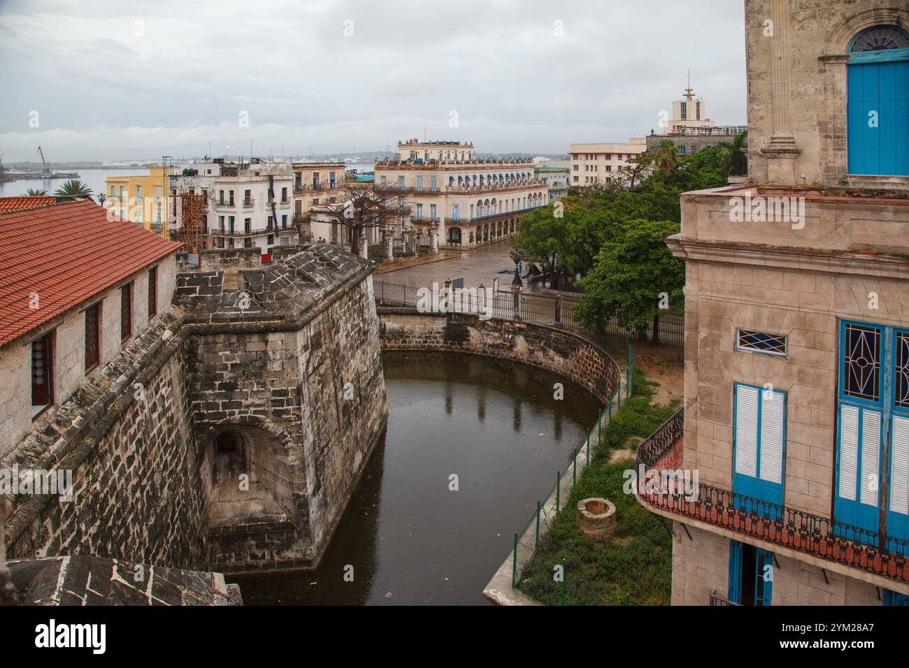 The Tower And Fortified Walls Of Castillo De La Real Fuerza De La ...