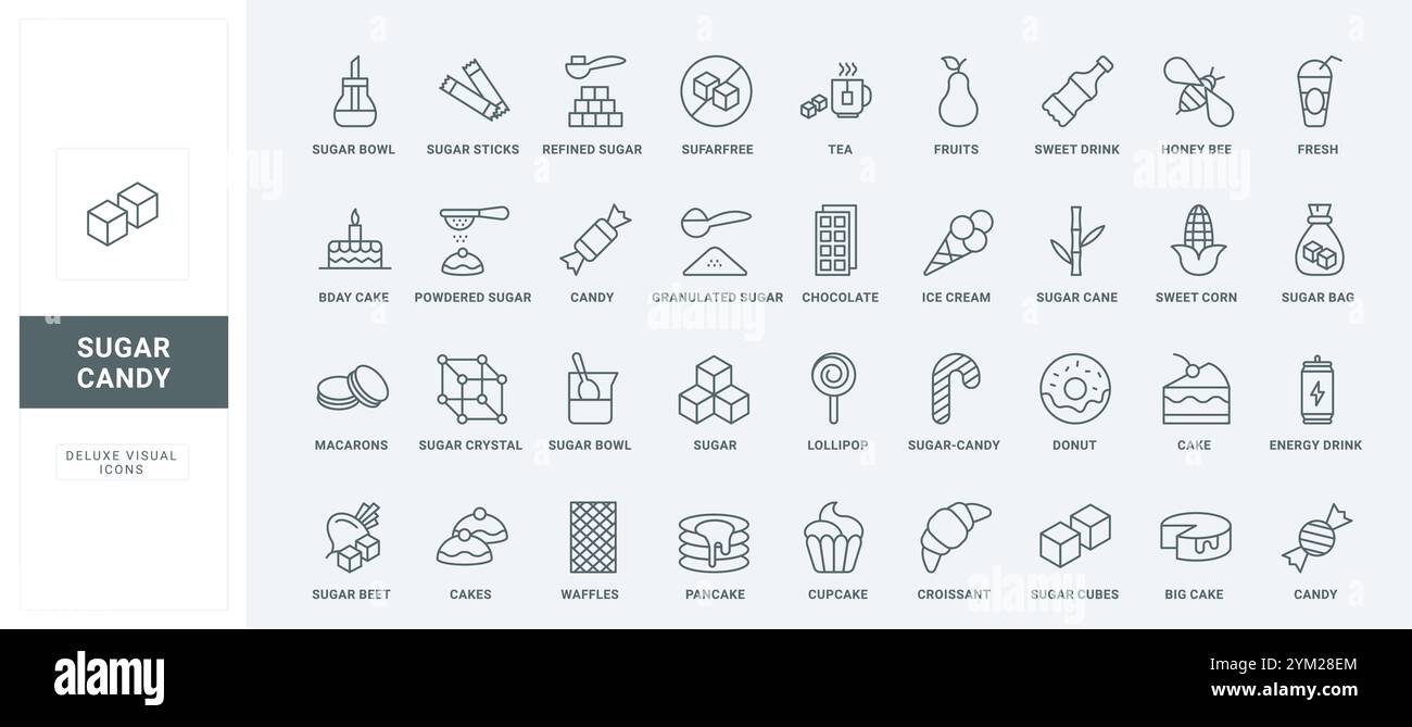 Crystal granulated sugar made from beet or cane in sachet stick, bowl ...