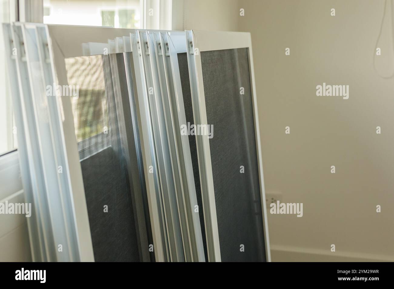 Mosquito net window screens protection against insect Stock Photo - Alamy