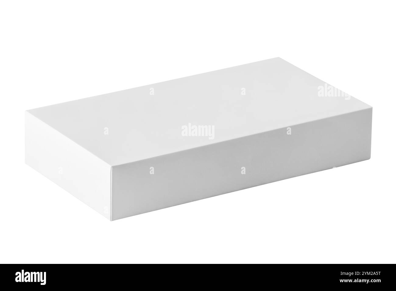 Mockup white box isolated on white background Stock Photo - Alamy
