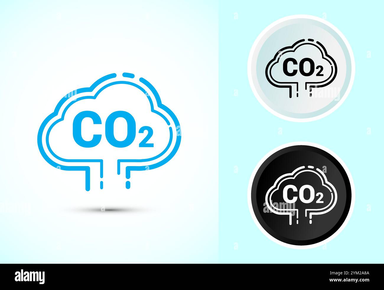 Carbon neutral co2 reduction Stock Vector Images - Alamy