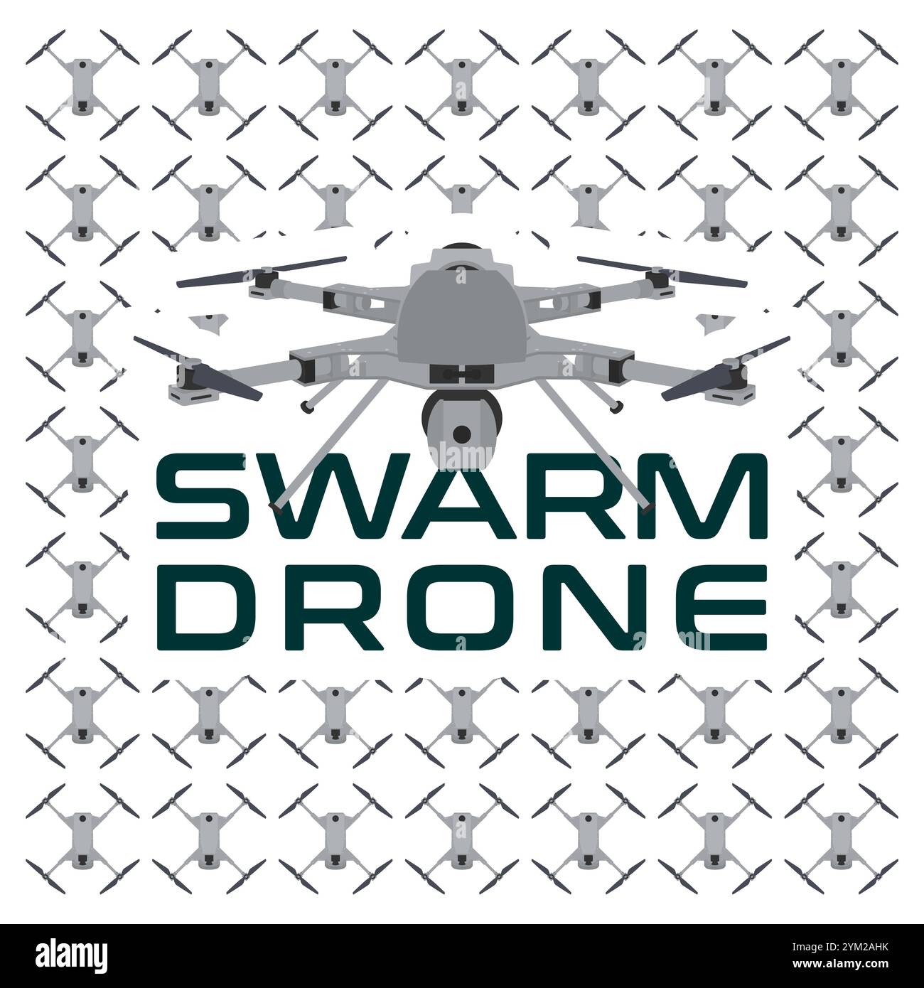 Swarm drone kamikaze suicide UAV vector illustration Stock Vector Image & Art - Alamy