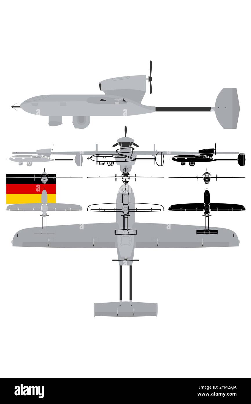 Military drone UAV vector illustration Germany Stock Vector Image & Art ...