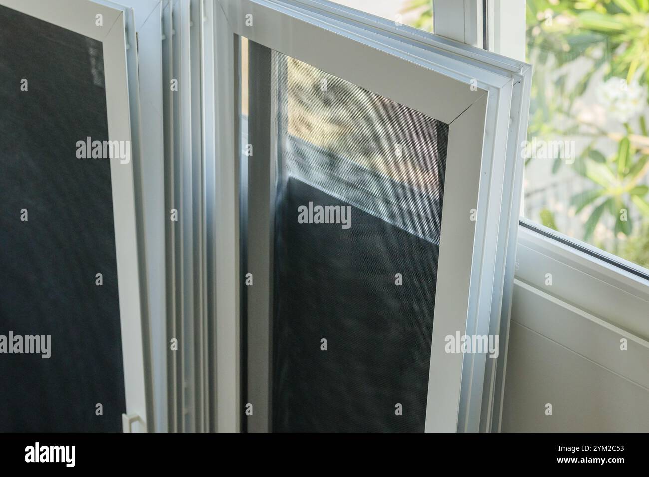 Mosquito net window screens protection against insect Stock Photo - Alamy
