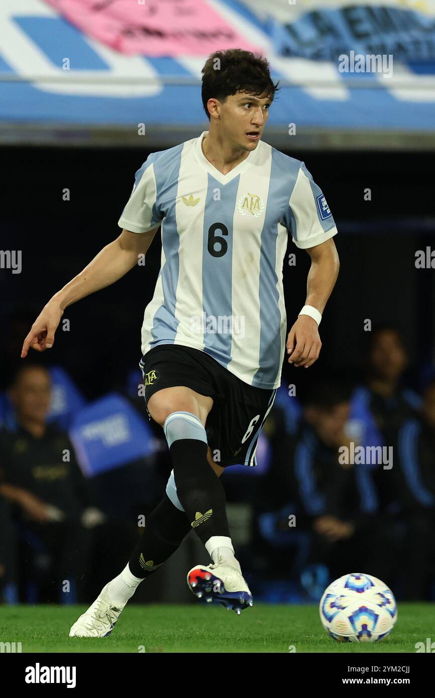 Argentina's defender Leonardo Balerdi looks on during the South ...