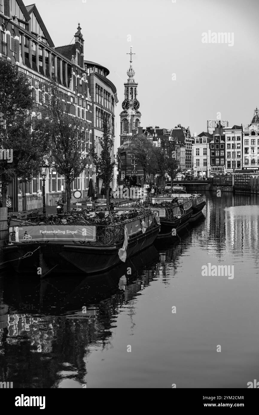 Amsterdam, NL - October 12, 2021: The Westerkerk, Western Church is a ...