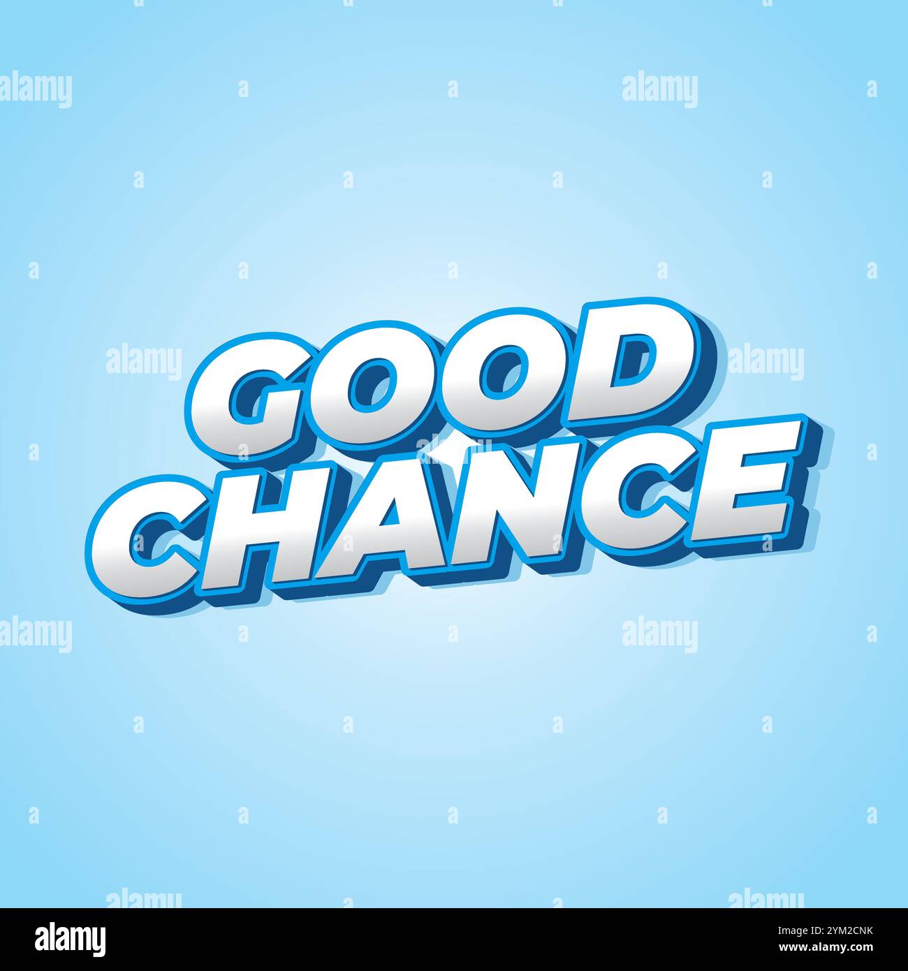 Good chance text effect design for social media ads Stock Vector Image ...