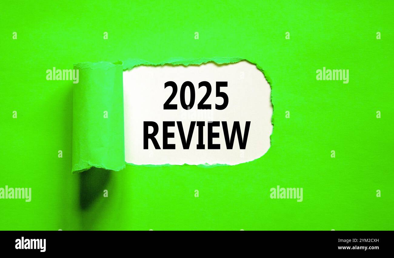 Planning 2025 review new year symbol. Concept words 2025 Review on ...