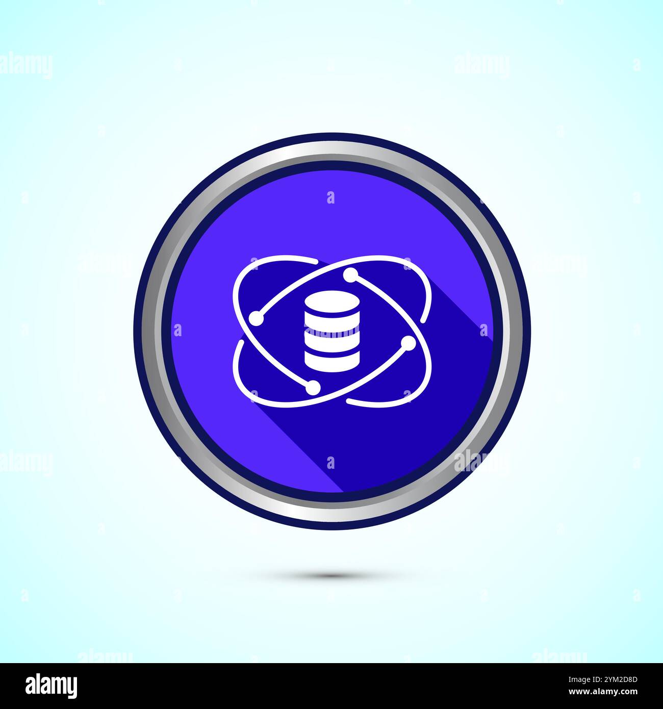 Data science icon design illustration. Big data, digital tech icon ...