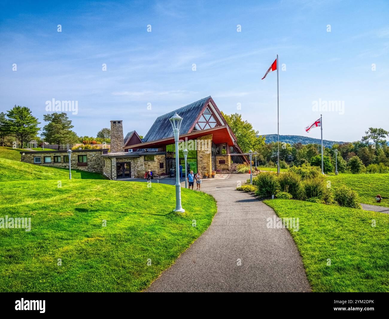 Exterior of the Alexander Graham Bell National Historic Site in Baddeck ...