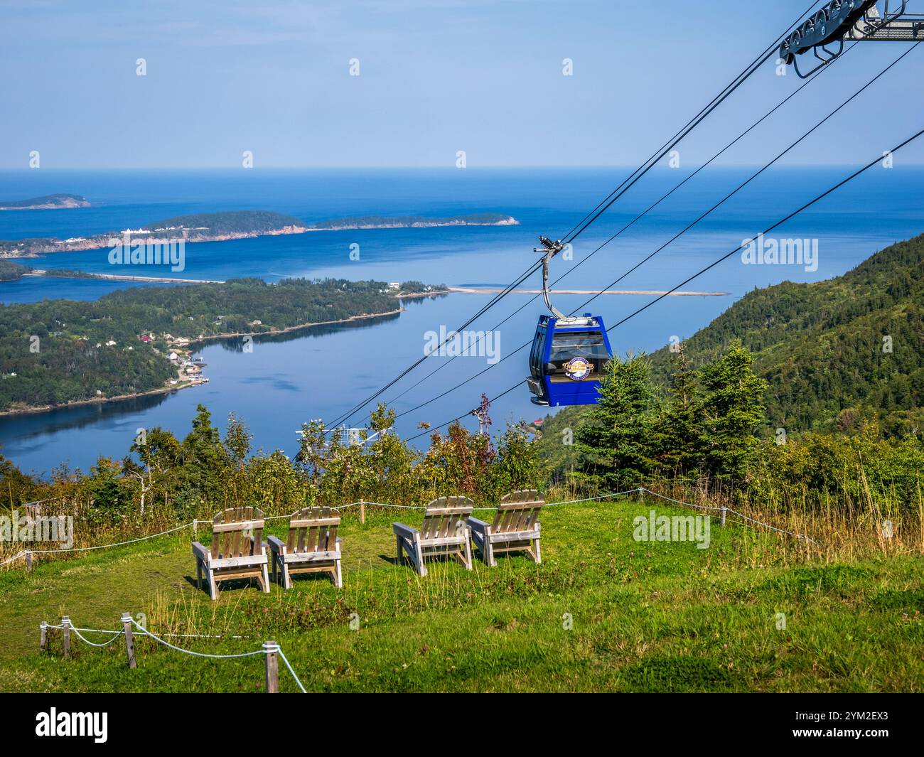 Atlantic Gondola on Cape Smokey mountain on the Cabot Trail on Cape ...