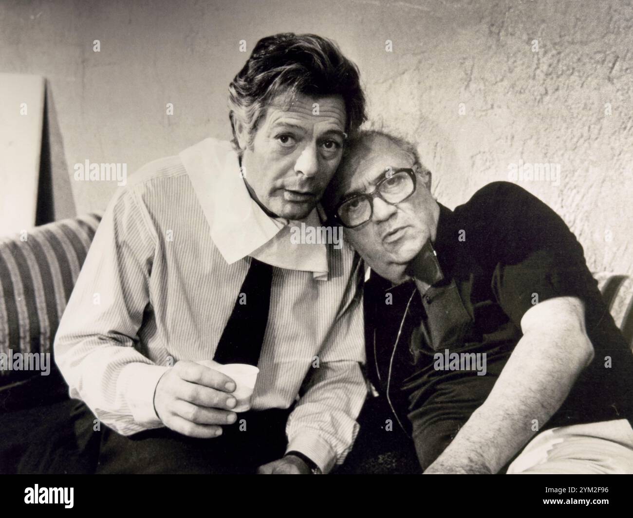 Italian filmstar Marcello Mastroianni with the Italian film director ...