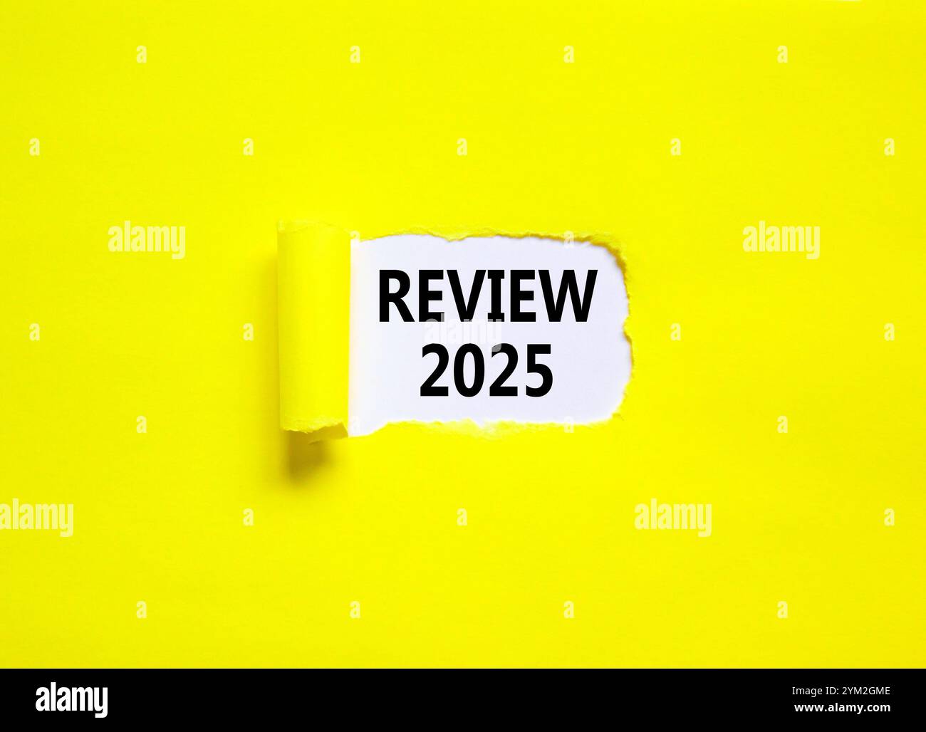 Planning review 2025 new year symbol. Concept words Review 2025 on ...