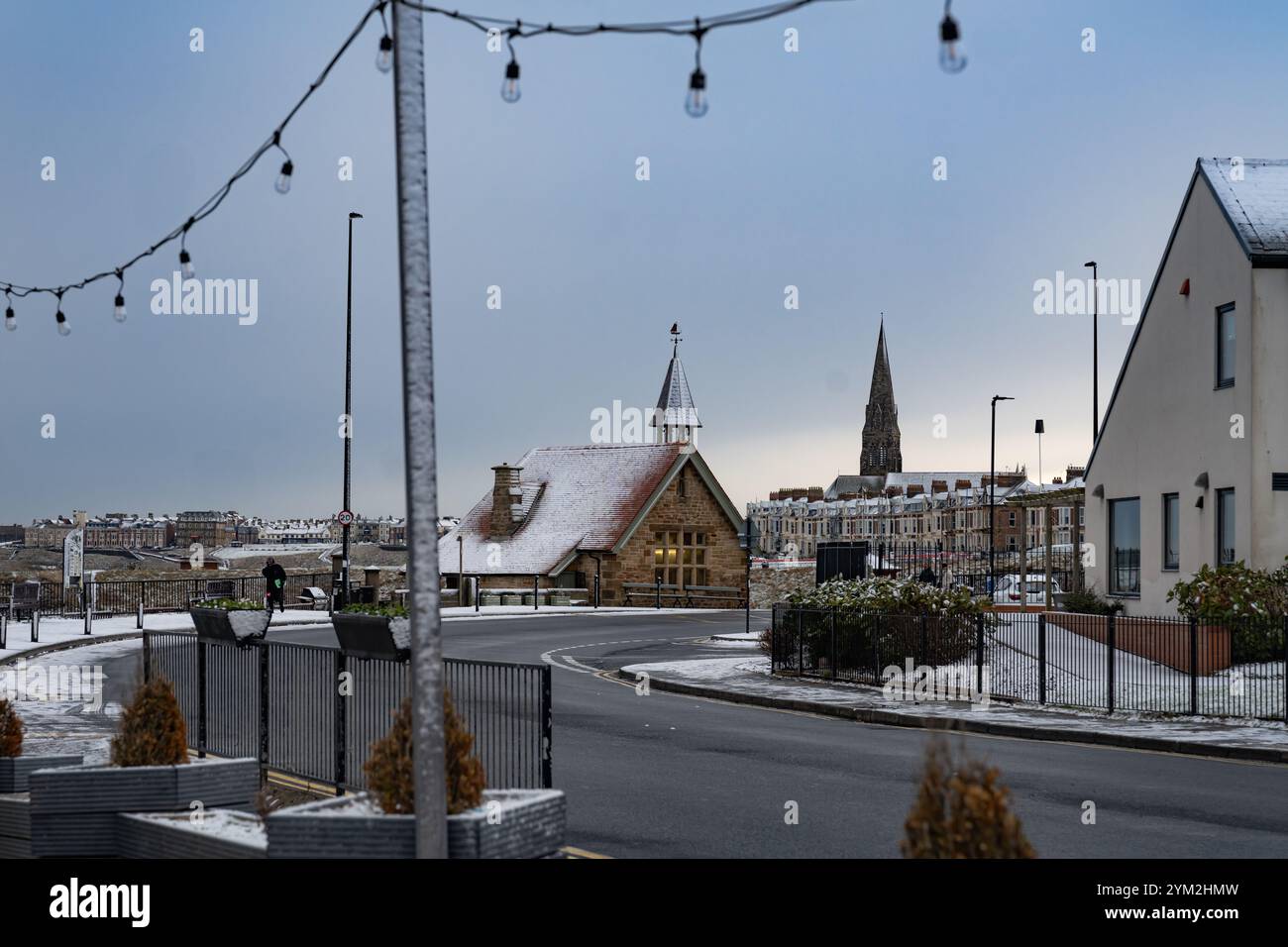 Grade II listed Victorian Cullercoats Watch House on the bank top of ...