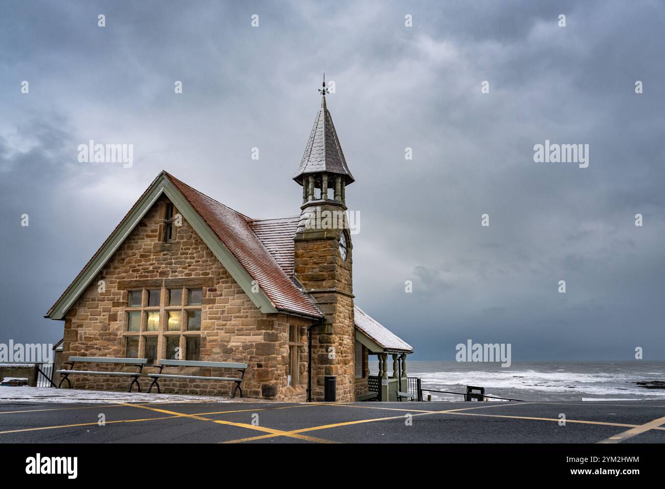 Grade II listed Victorian Cullercoats Watch House on the bank top of ...