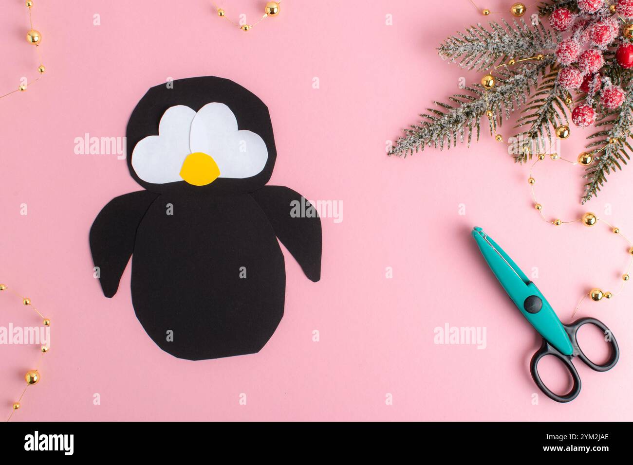 DIY. Step-by-step instructions for making a penguin out of paper. Step ...