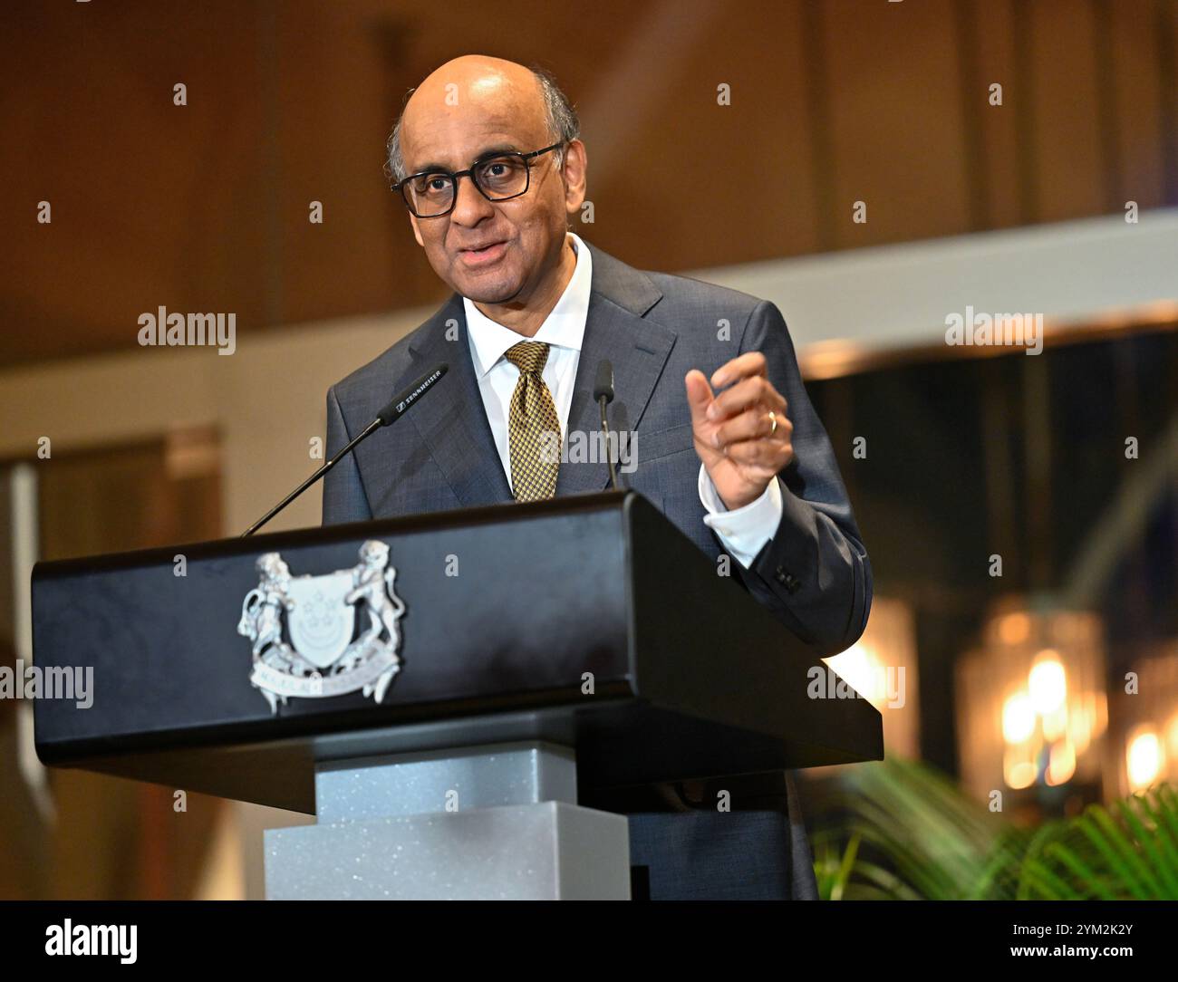 Singapore, Singapore. 20th Nov, 2024. King Carl Gustaf had a reception ...