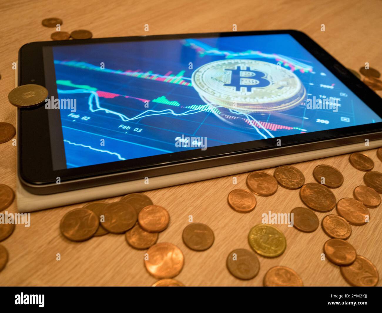 Bitcoin trade chart hi-res stock photography and images - Alamy