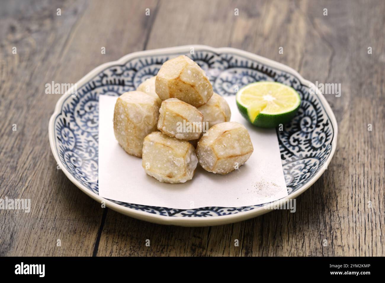 Satoimo Karaage ( deep fried taro ), Japanese food Stock Photo - Alamy