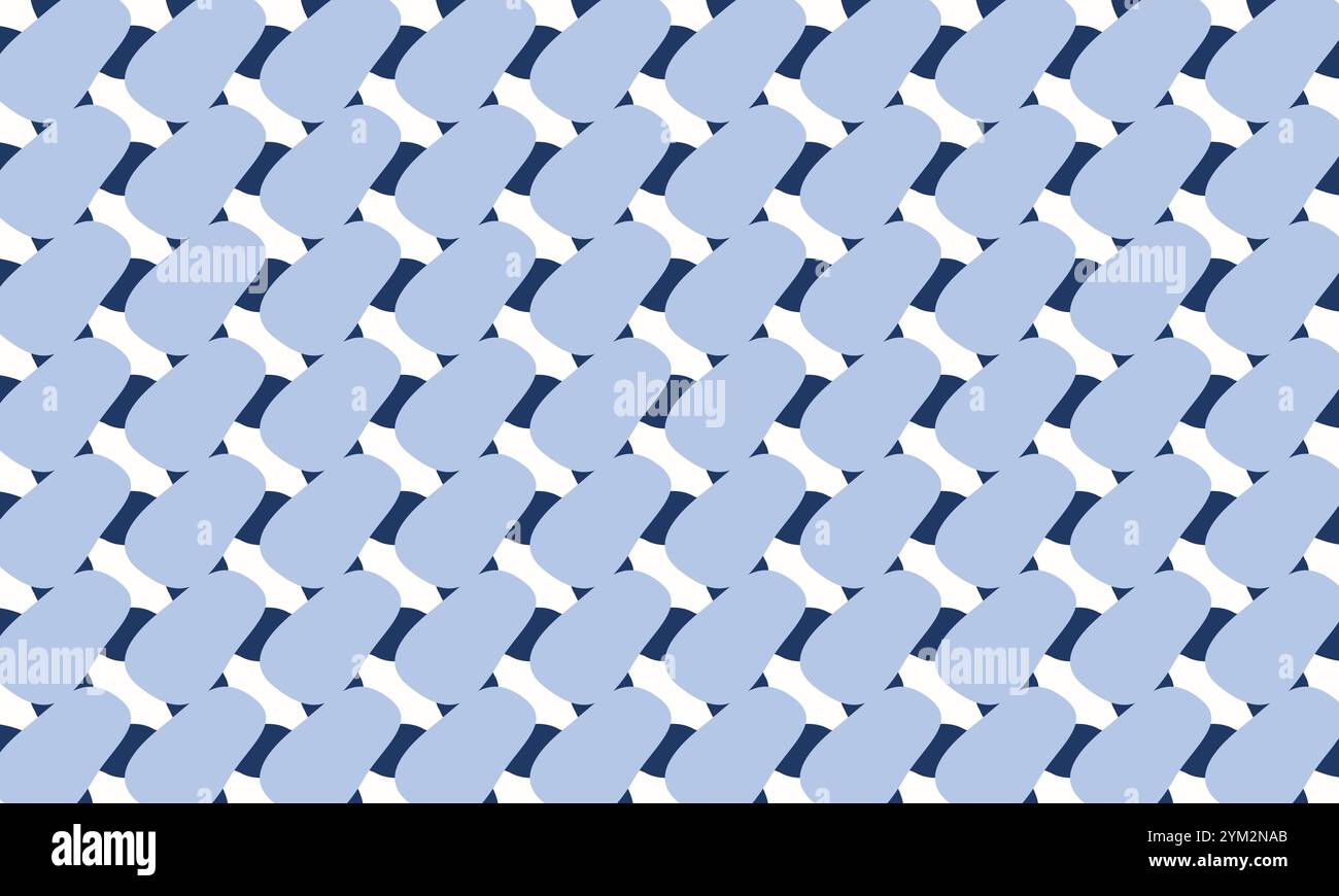 Abstract Diagonal Pattern with Blue and White Shapes, Modern Geometric ...