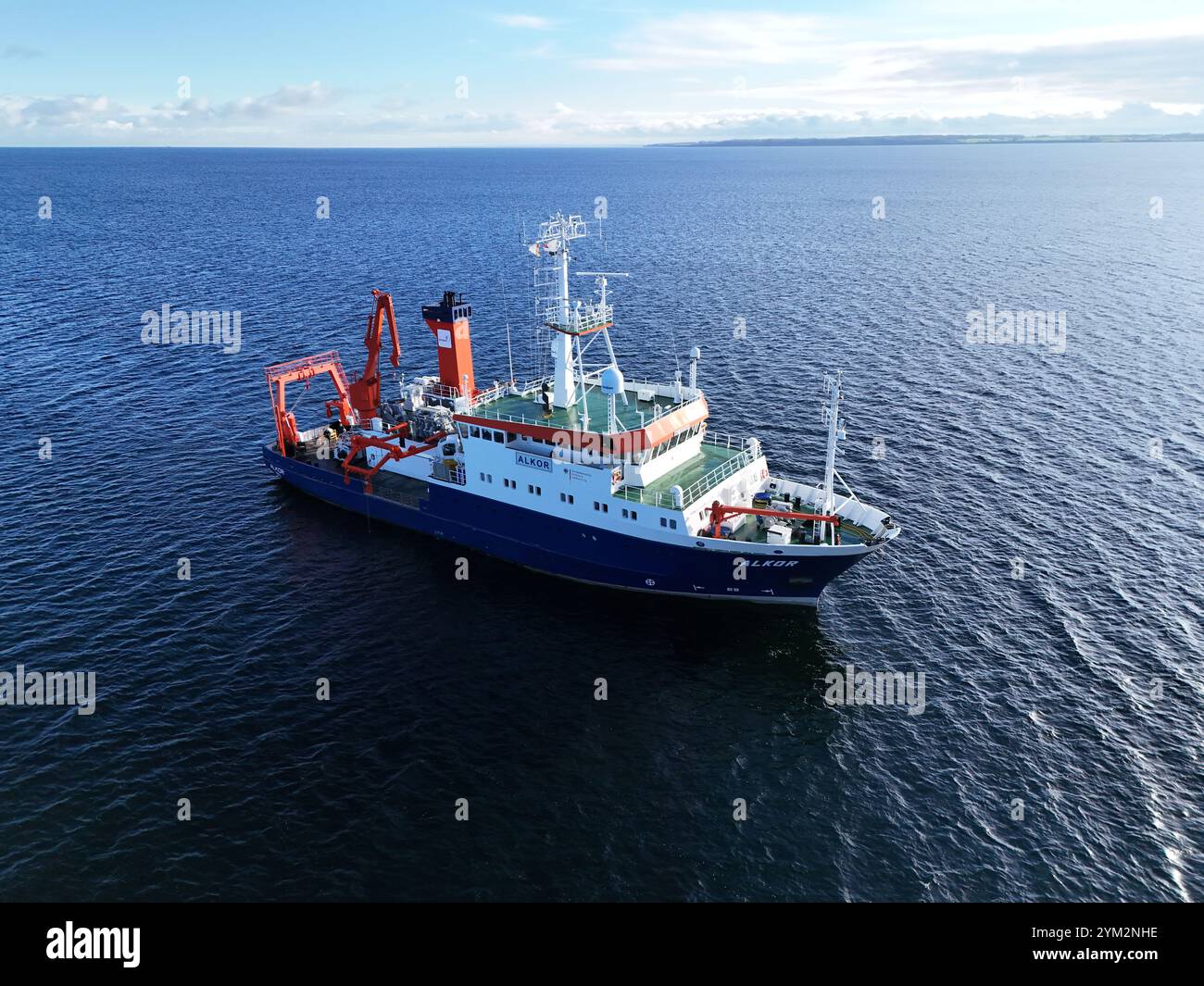 20 November 2024, Schleswig-Holstein, Kiel: The research vessel "Alkor ...