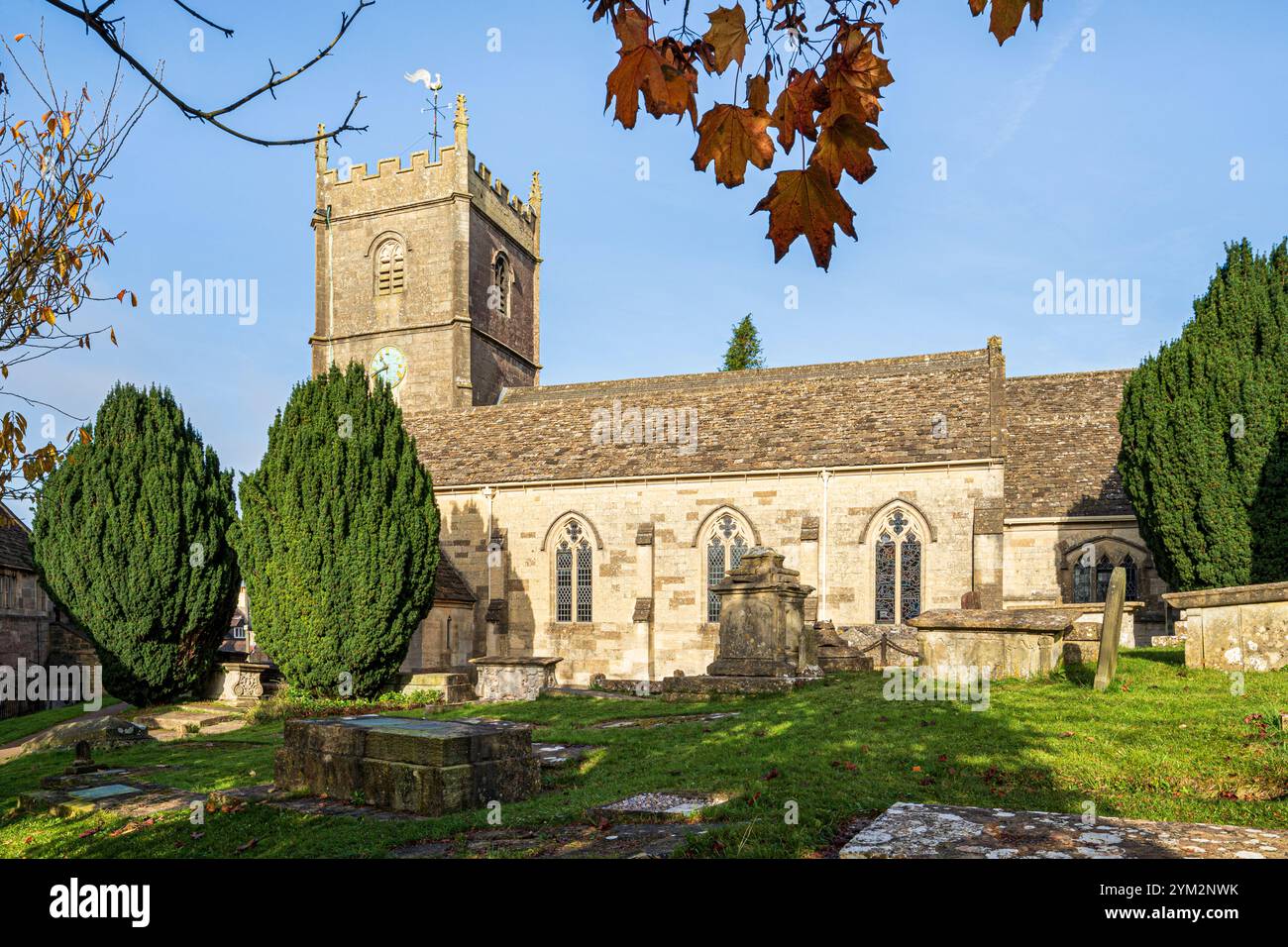 The church of St Mary Magdalene, Rodborough, Stroud, Gloucestershire UK ...