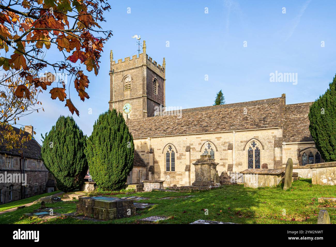 The church of St Mary Magdalene, Rodborough, Stroud, Gloucestershire UK ...