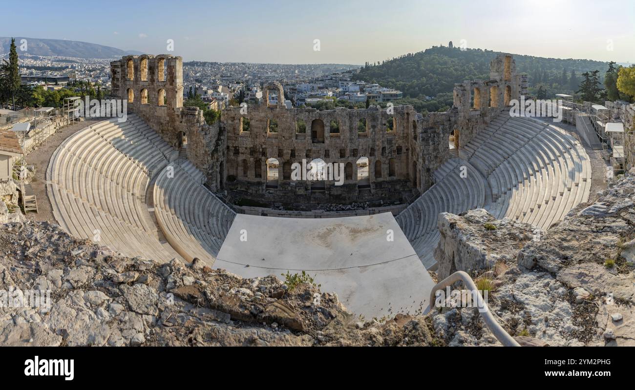 Famous odeon herodes atticus hi-res stock photography and images - Alamy