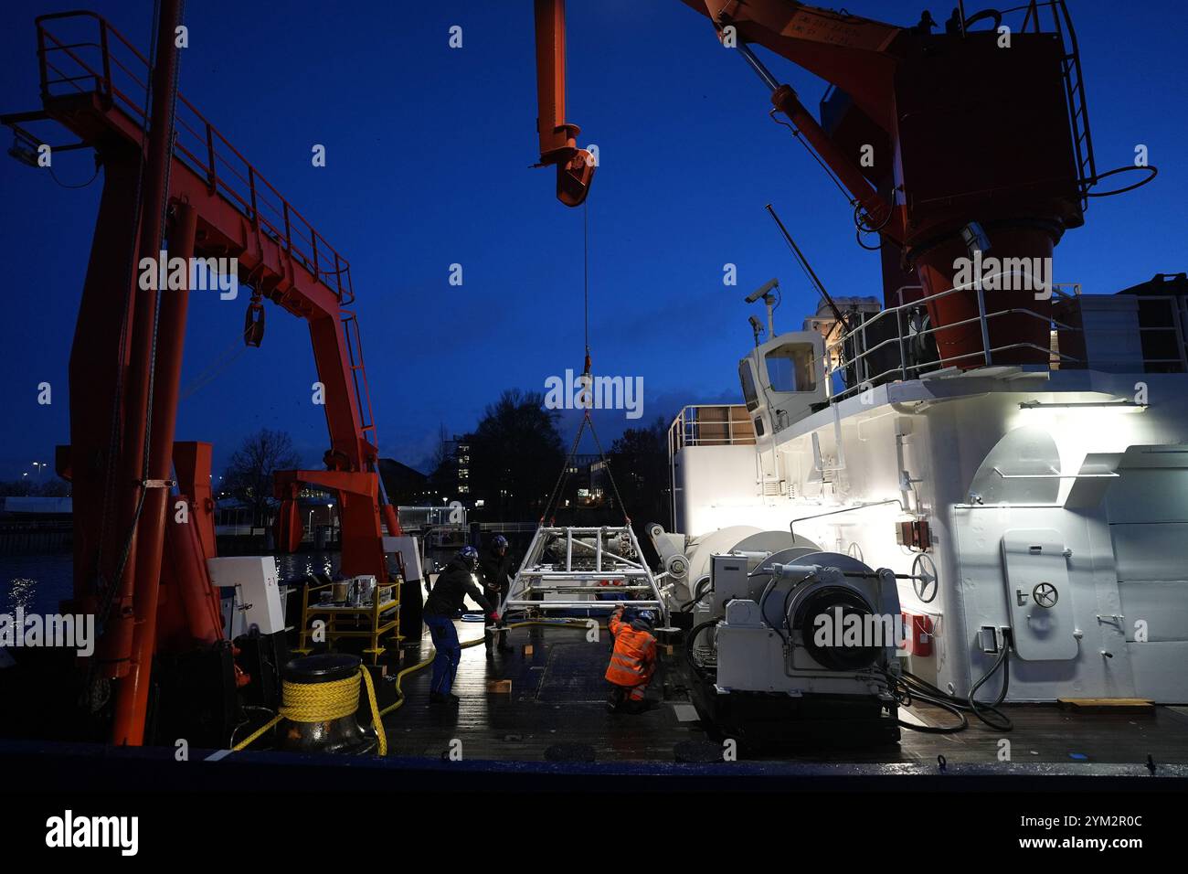 Kiel, Germany. 20th Nov, 2024. Part of the new underwater measuring ...