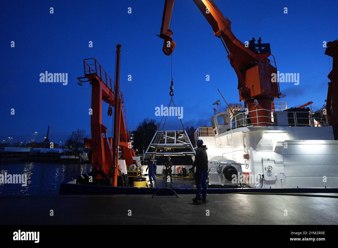 20 November 2024, Schleswig-Holstein, Kiel: Part of the new underwater ...